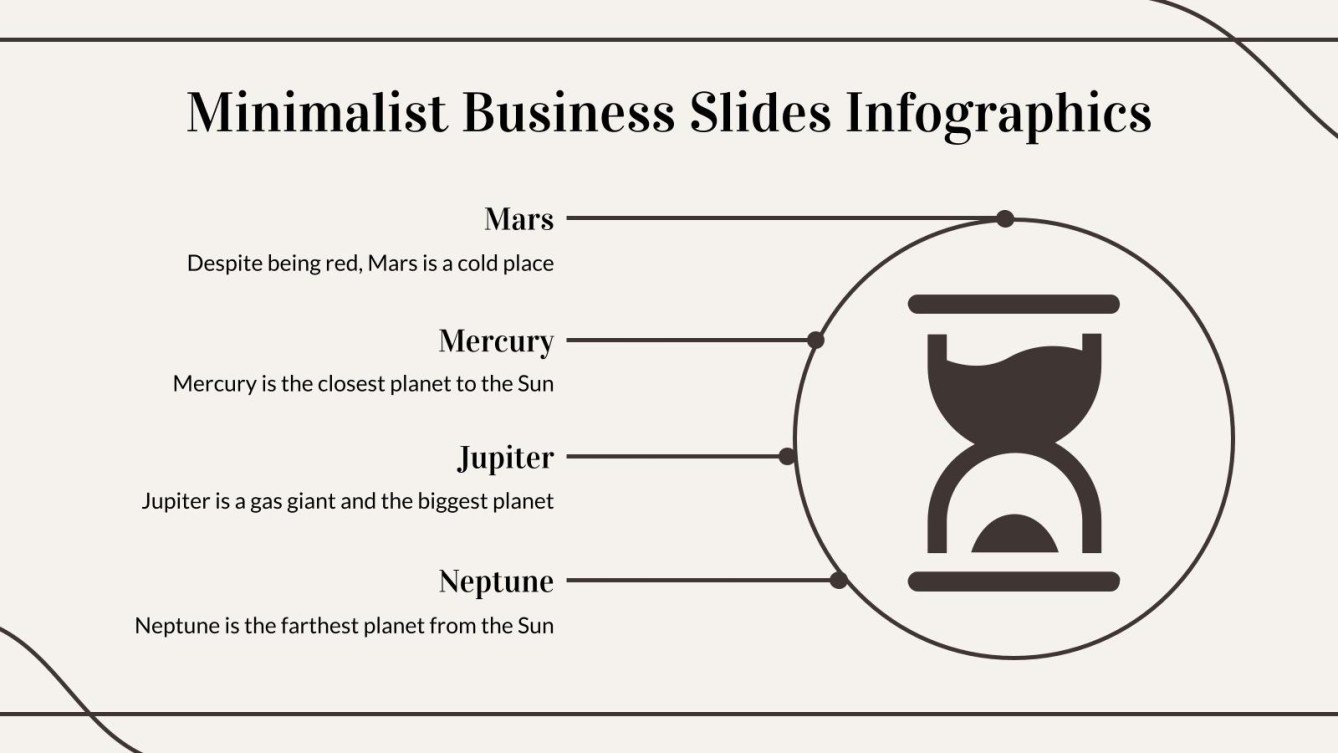 Minimalist Business Slides Infographics Template