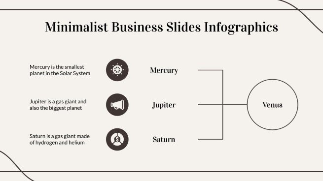 Minimalist Business Slides Infographics Template