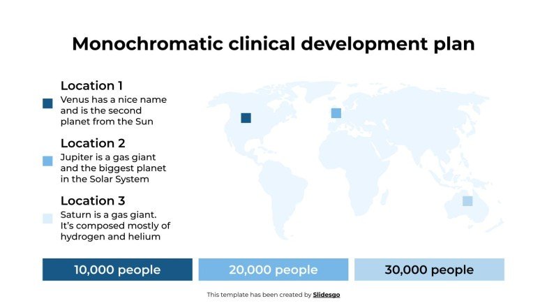 Monochromatic Clinical Development Plan Infographics