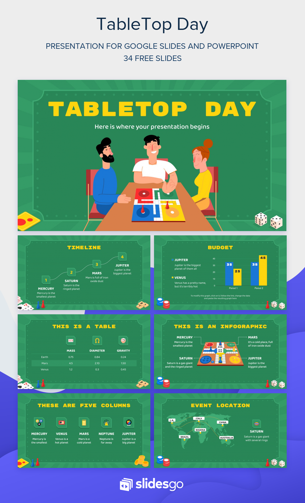 TableTop Day | Template for Google Slides and PowerPoint