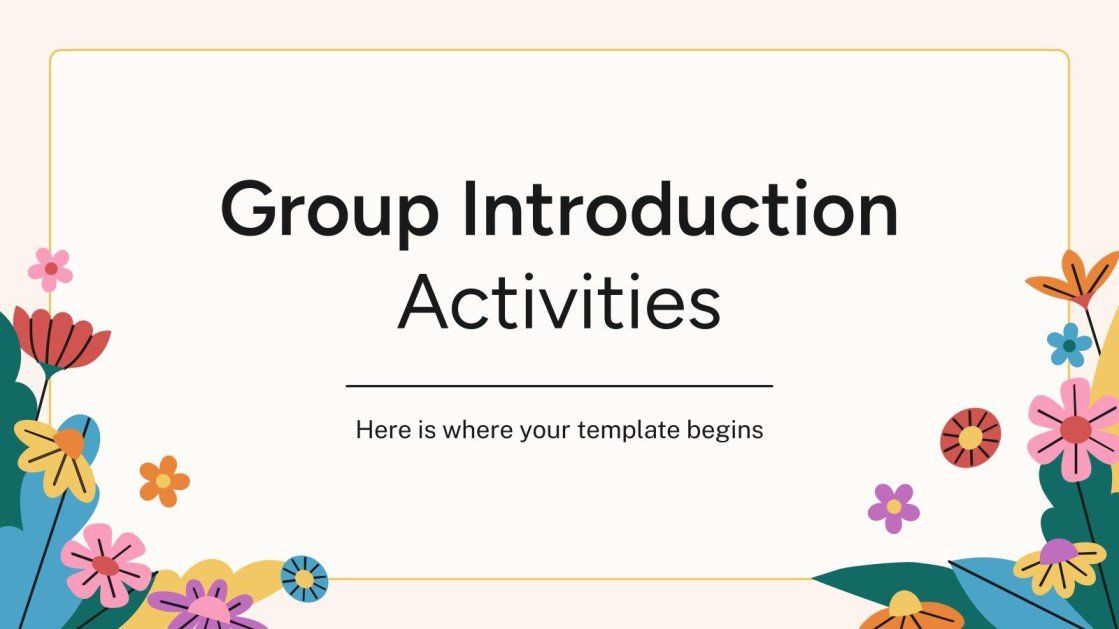Group Introduction Activities | Google Slides & PowerPoint