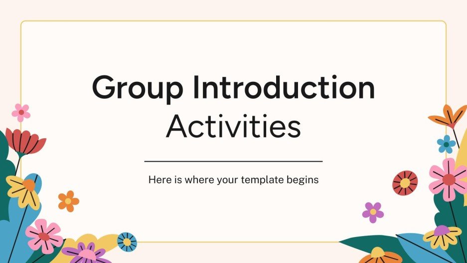 Group Introduction Activities | Google Slides & PowerPoint
