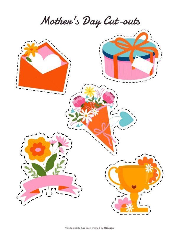 Mother's Day Cut-outs Template