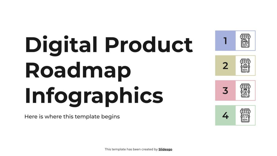 Digital Product Roadmap Infographics Template