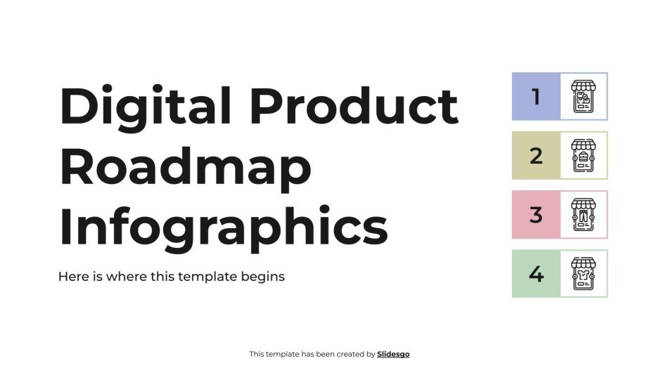 Digital Product Roadmap Infographics Template
