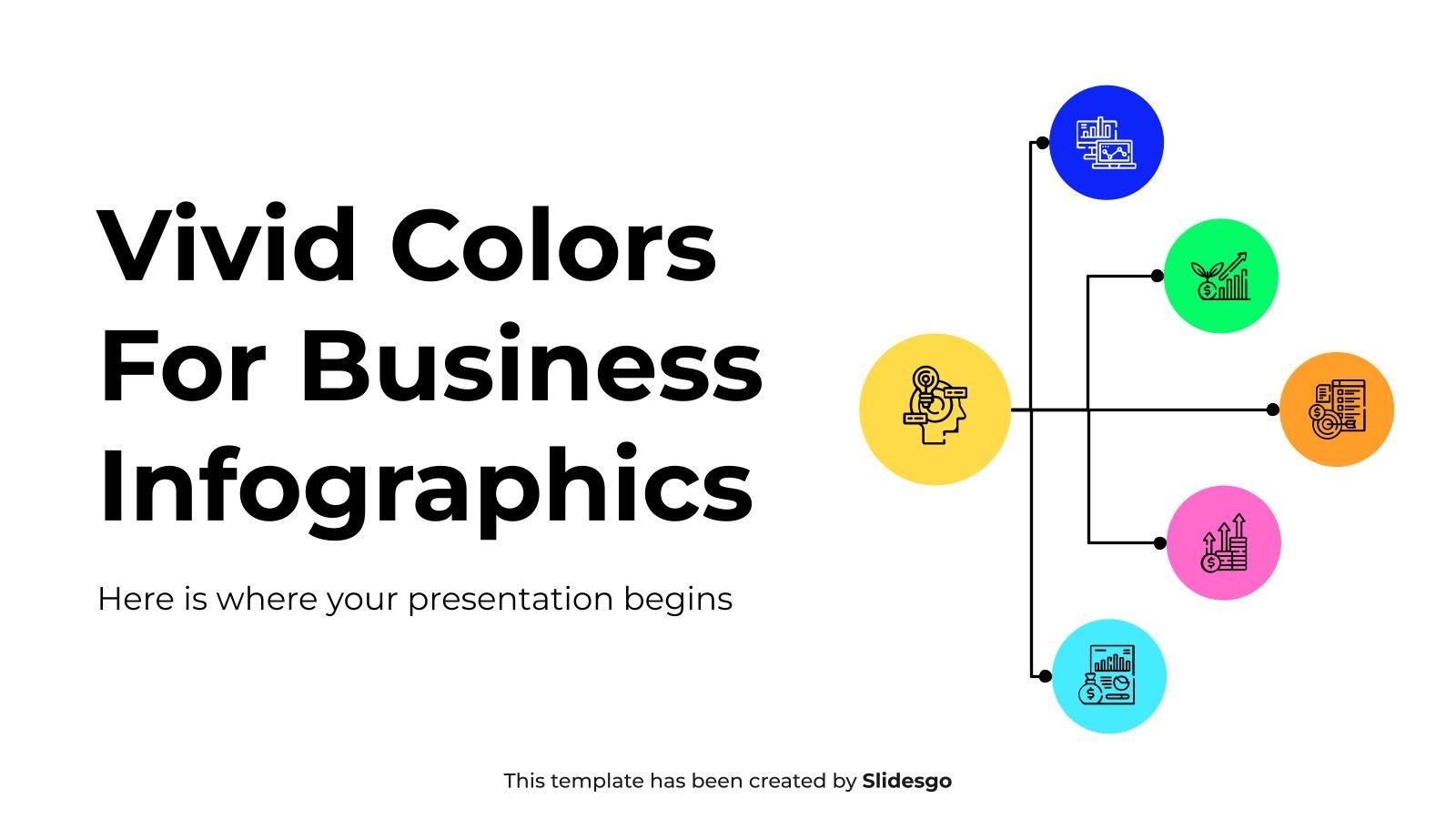 Vivid Colors for Business Infographics Template