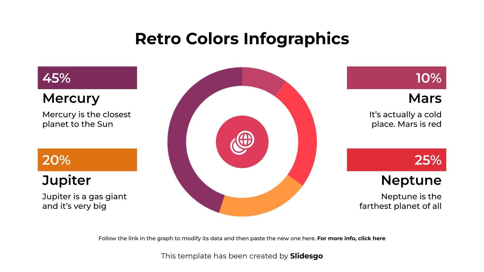 Retro Colors Infographics Template