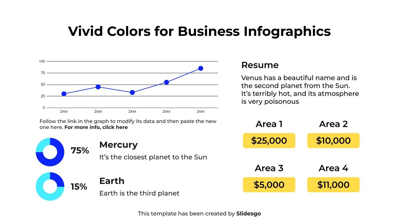 Vivid Colors for Business Infographics Template