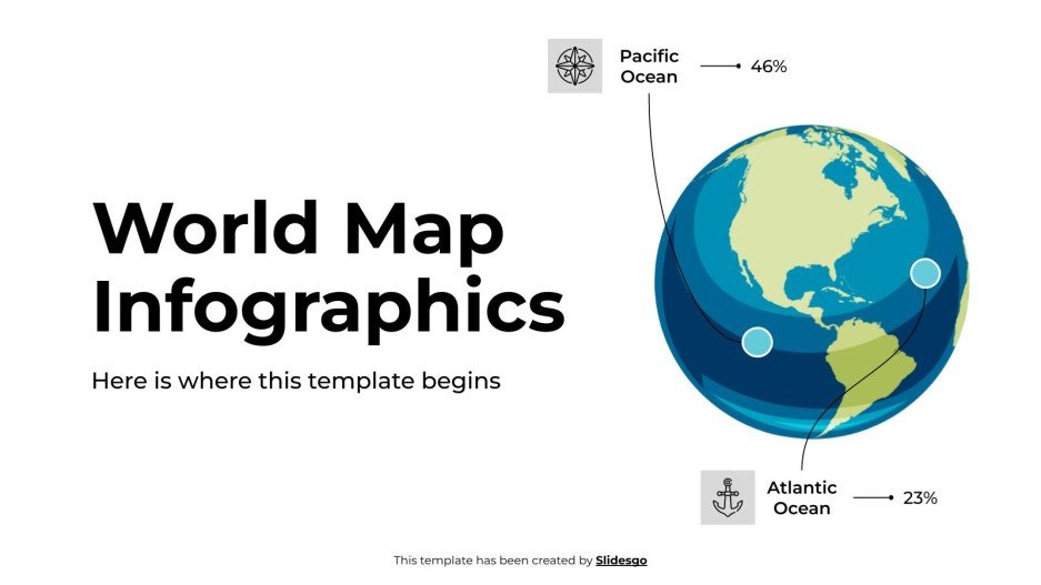 World Map Infographics Template