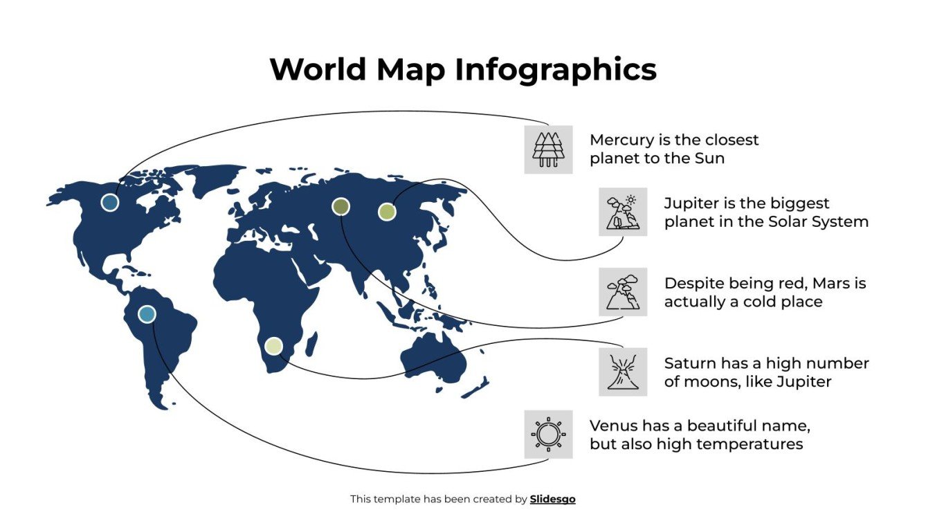 World Map Infographics Template