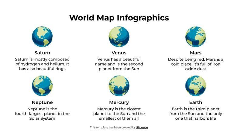 World Map Infographics Template