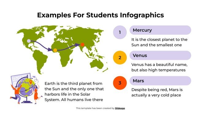 Examples For Students Infographics Template