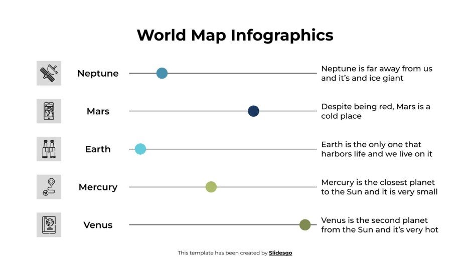 World Map Infographics Template