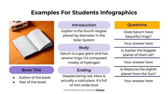 Examples For Students Infographics Template