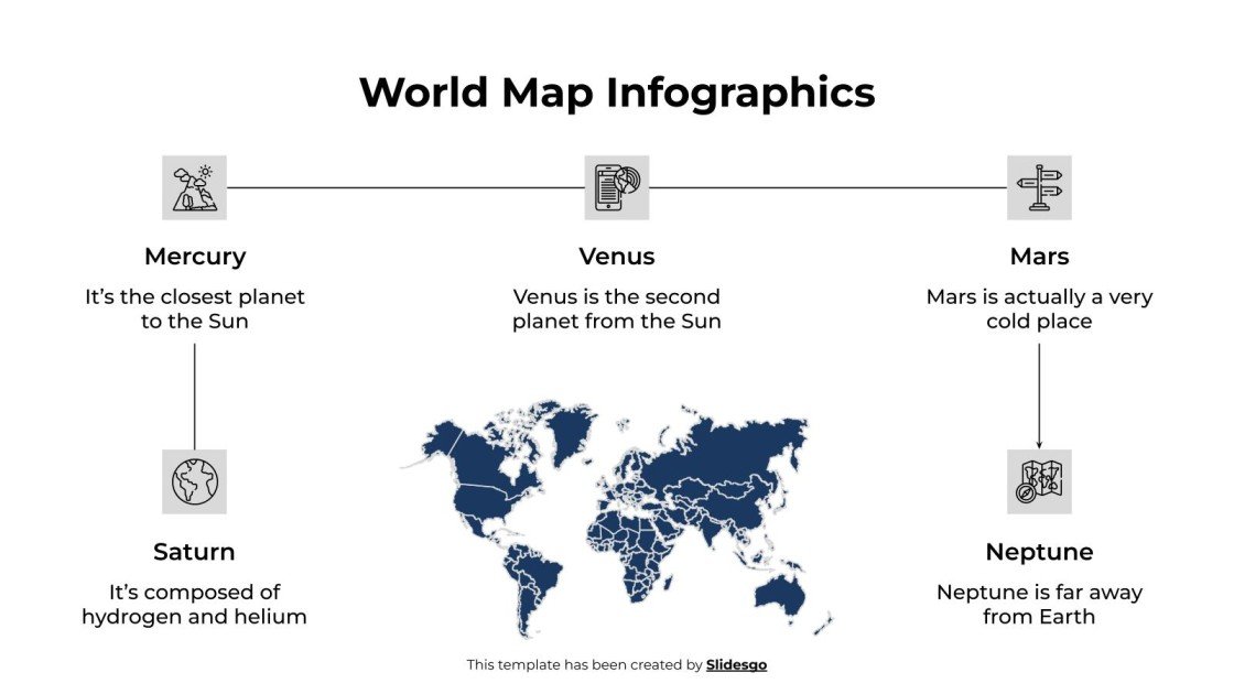 World Map Infographics Template