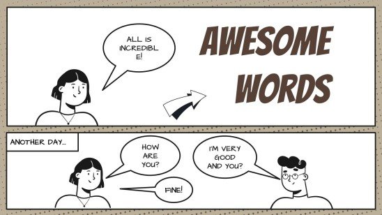 Comic Strip Minitheme Presentation