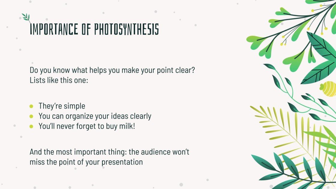 Colorful Photosynthesis Lesson Presentation