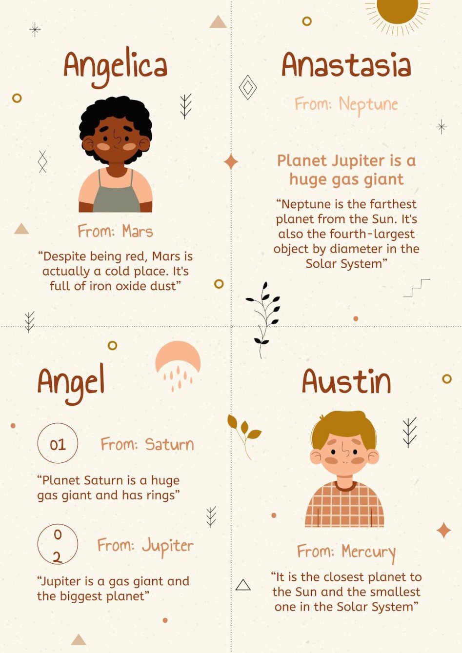 Printable Name Meaning Cards Presentation