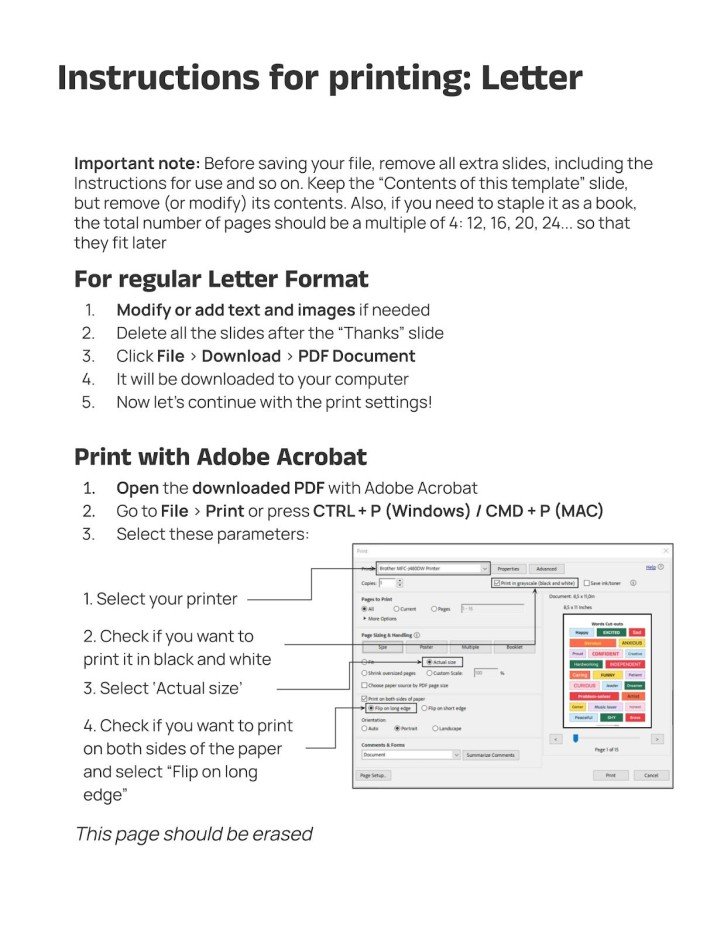 Words Cut-outs Template