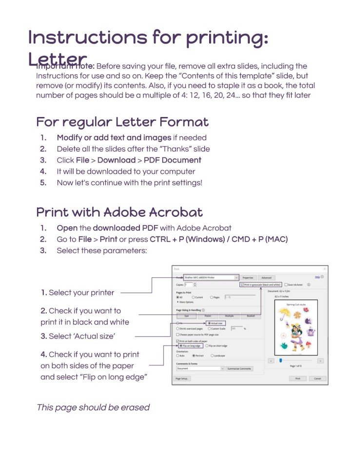 Spring Cut-outs Template