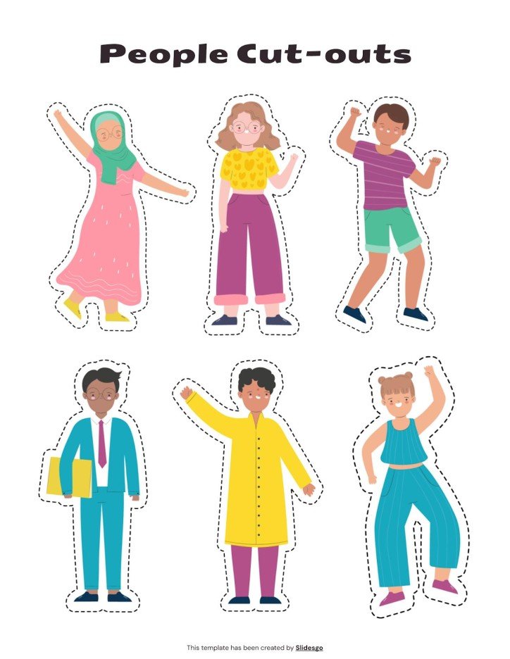 Plantilla Recortes de personas