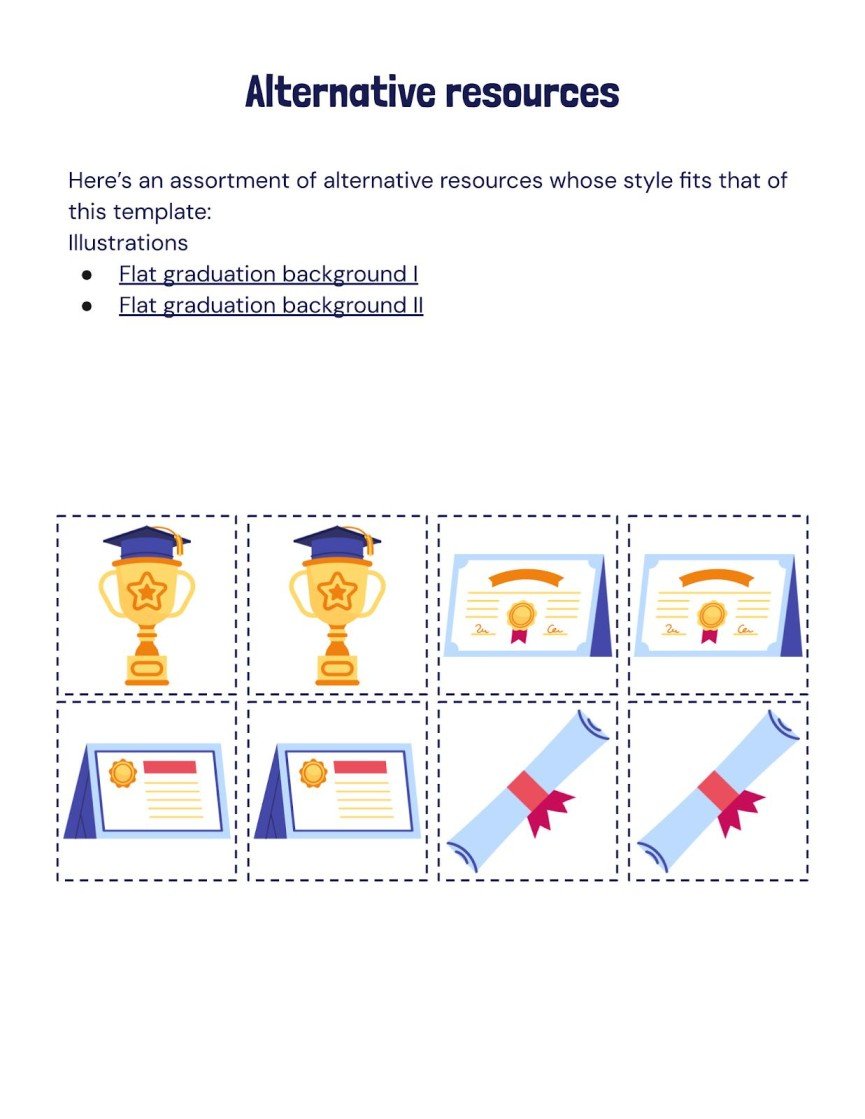 Graduation Cut-outs Template