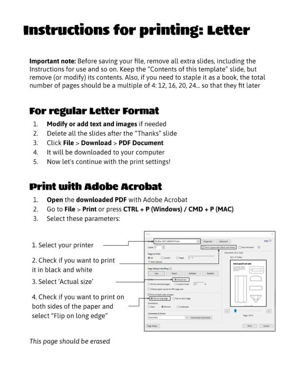 Color Pencil Cut-outs Template