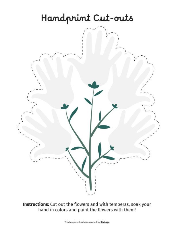 Handprint Cut-outs Template