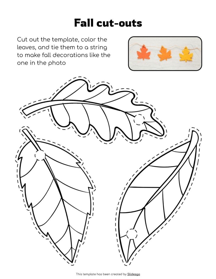 Fall Cut-outs Template