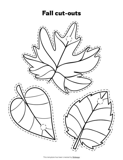 Fall Cut-outs Template