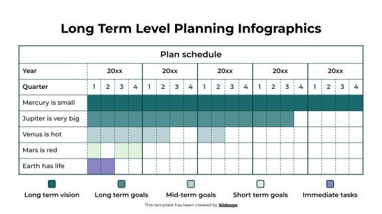 Long Term Level Planning Infographics Template