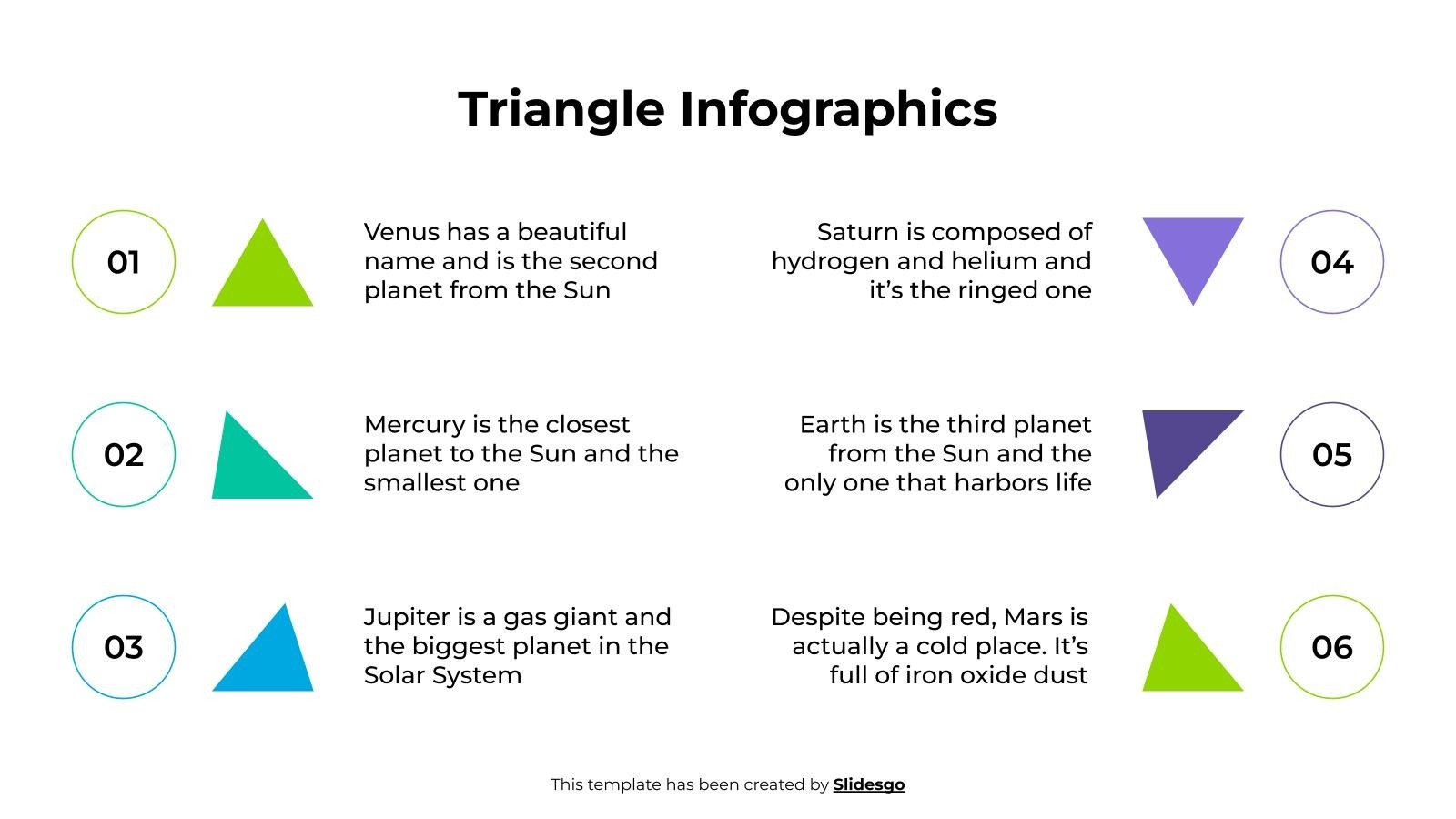 Triangle Infographics Template