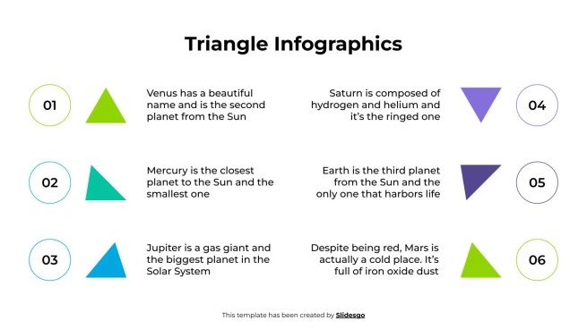 Triangle Infographics Template