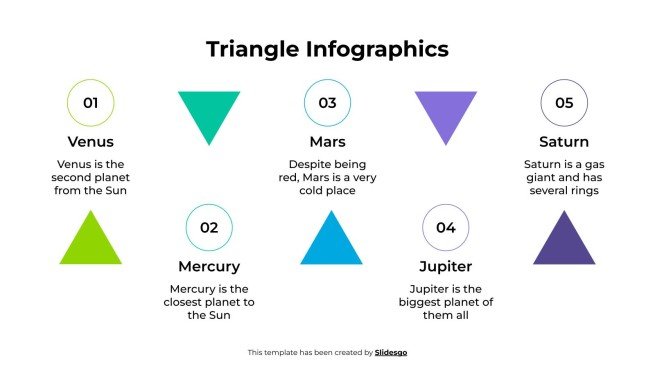 Modèle Infographie triangulaire