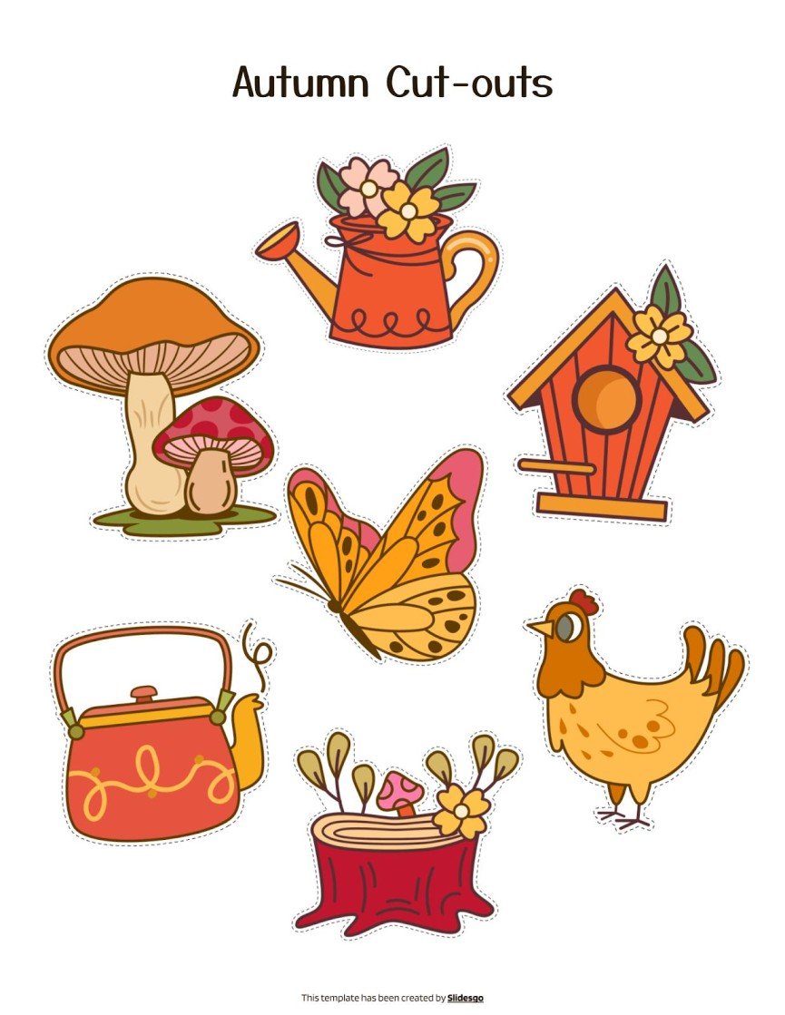 Autumn Cut-outs Template