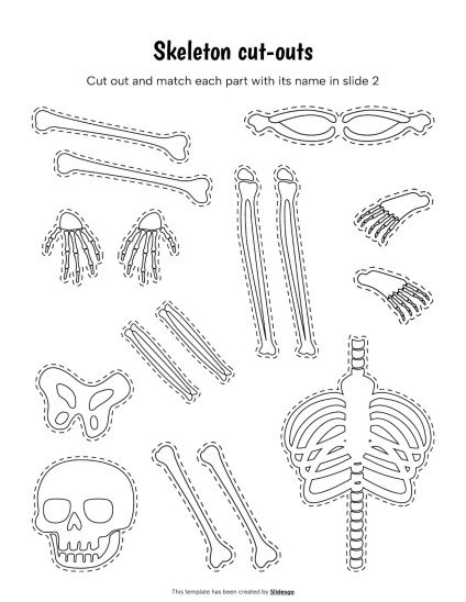 Skeleton Cut-outs Template
