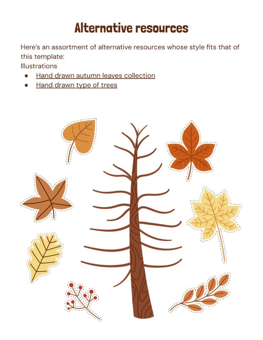 Fall Leaves Cut-outs Template