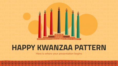 Motifs Kwanzaa joyeux | Modèle Google Slides et PowerPoint