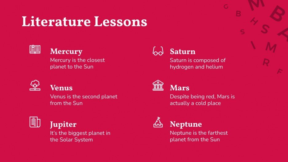 Literature Lesson Google Slides Theme and PowerPoint Template