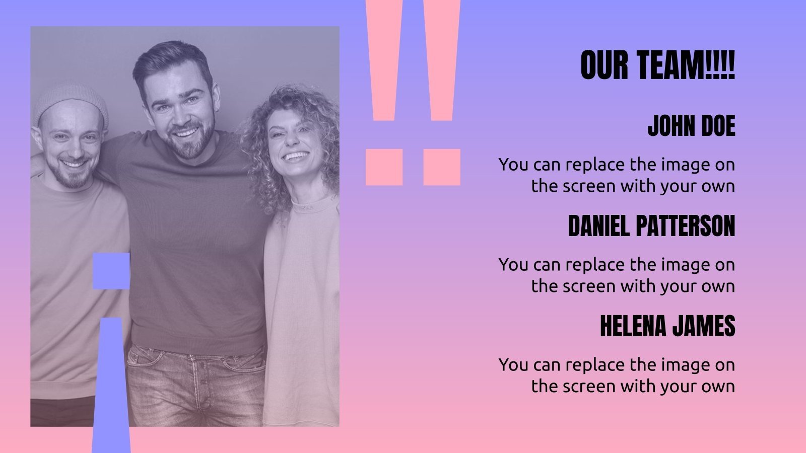 Using a Ton Of Exclamations!! for Social Media | Google Slides