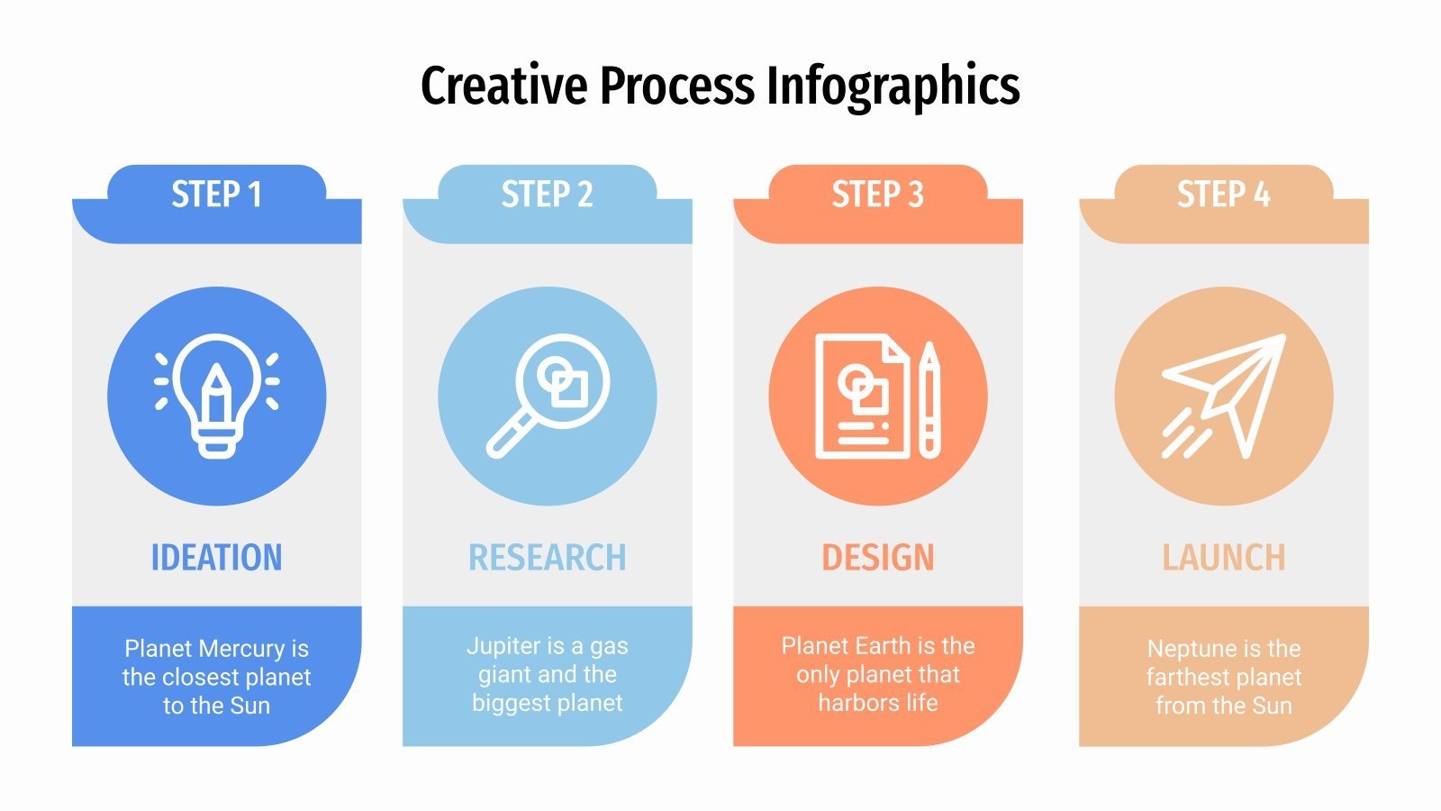 Creative Process Infographics | Google Slides & PPT template