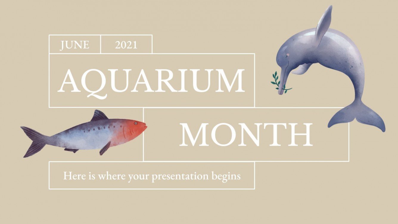 Templates about fish for Google Slides and PowerPoint