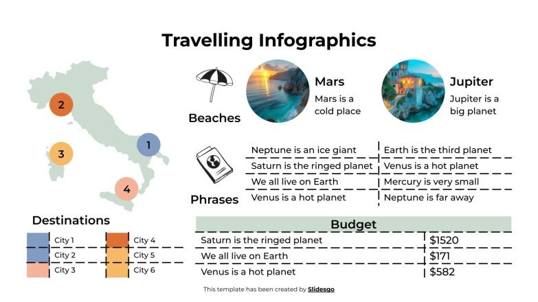 Traveling Infographics Template