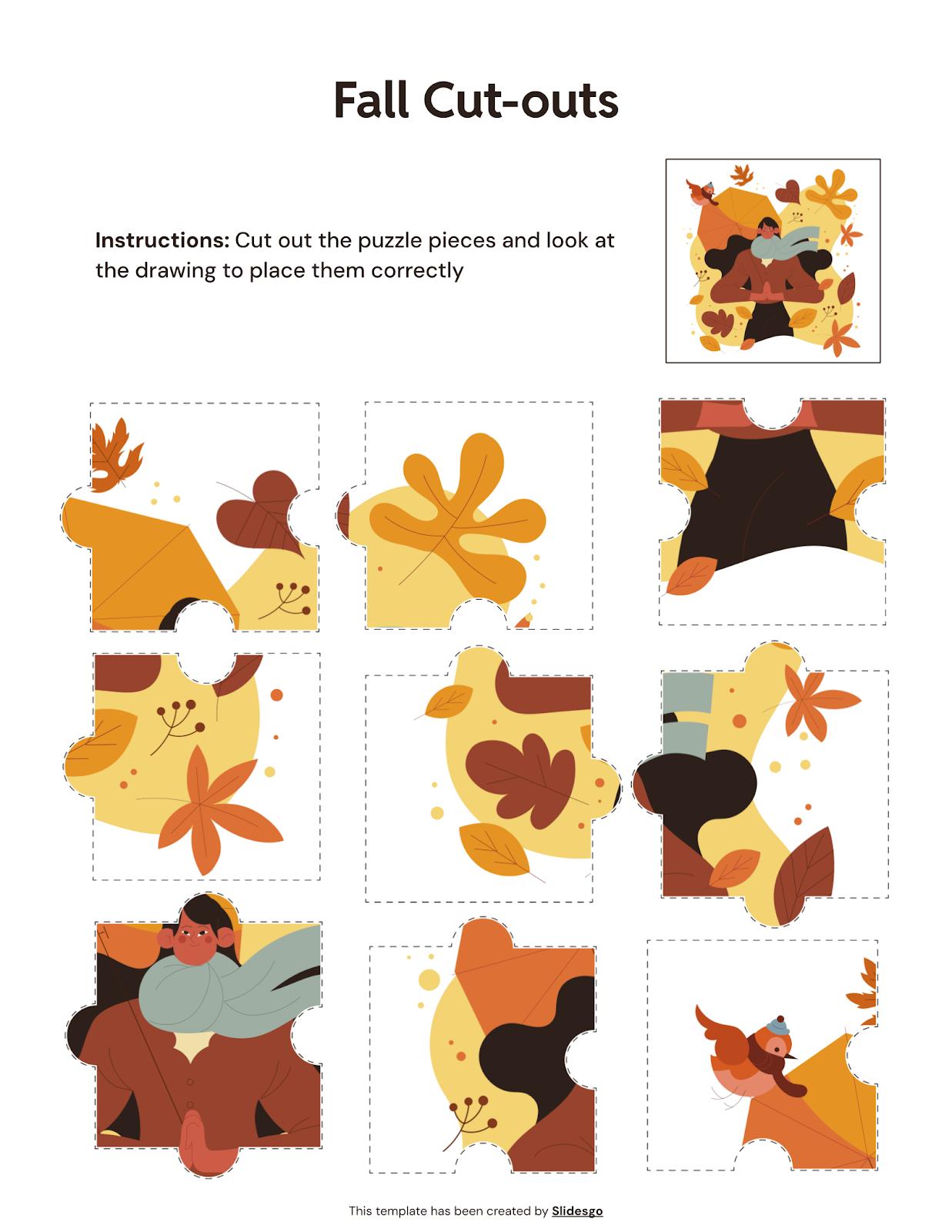 Fall Cut-outs Template