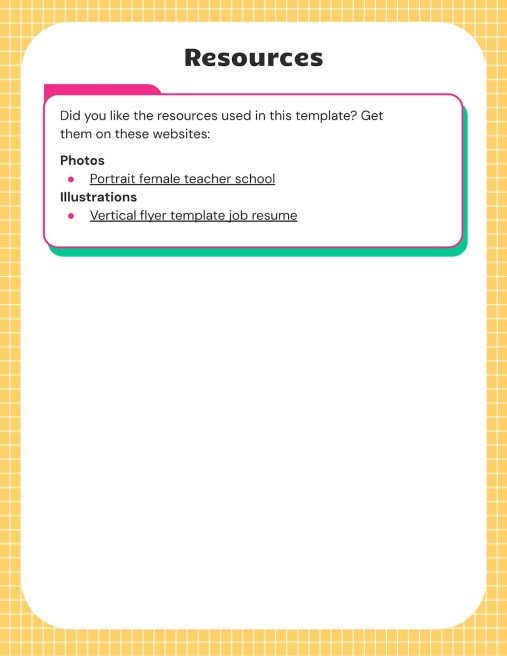 Meet the Teacher Handout Template