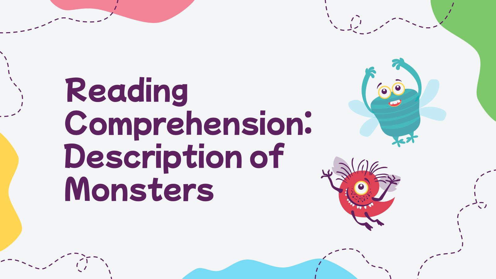 Presentación Comprensión lectora: Descripción de monstruos