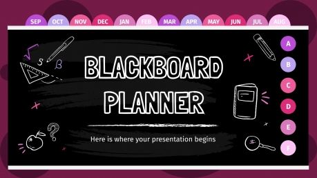 Blackboard Planner Google Slides theme & PowerPoint template