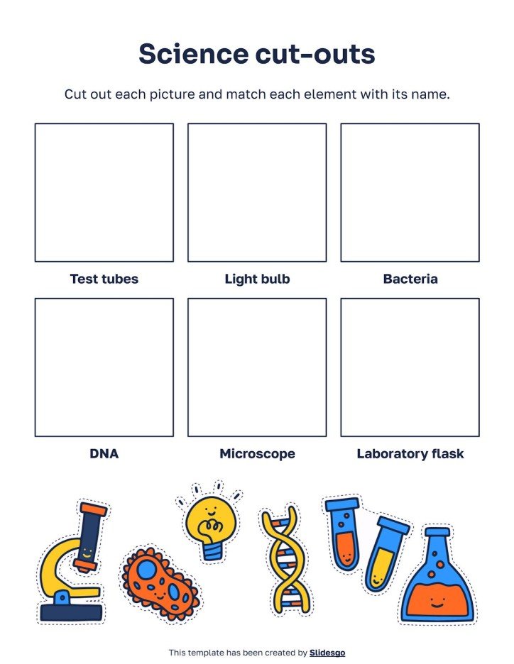 Science Cut-outs Template