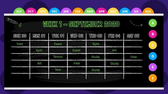 Blackboard Planner Google Slides theme & PowerPoint template