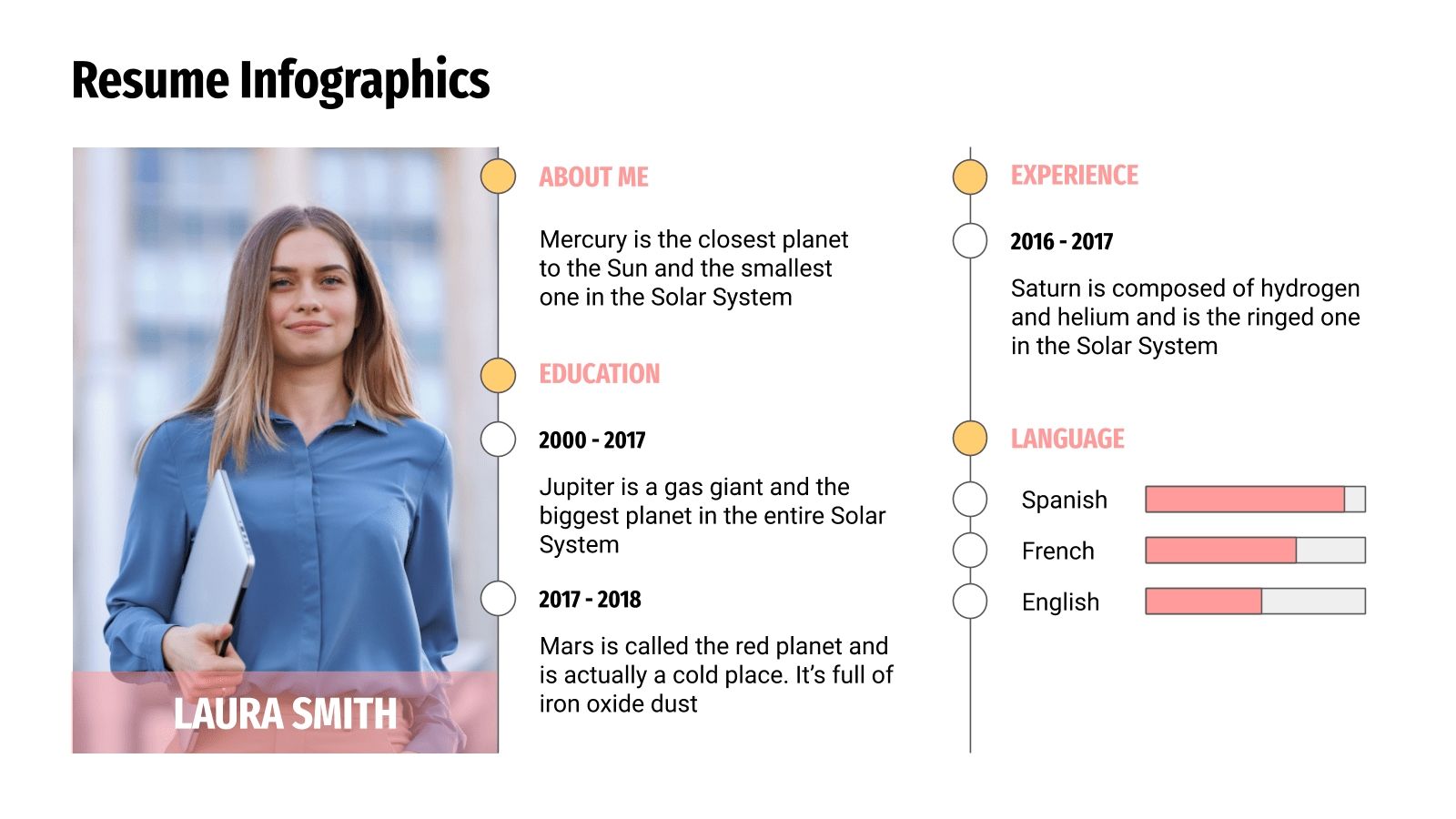Resume Infographics for Google Slides and PowerPoint